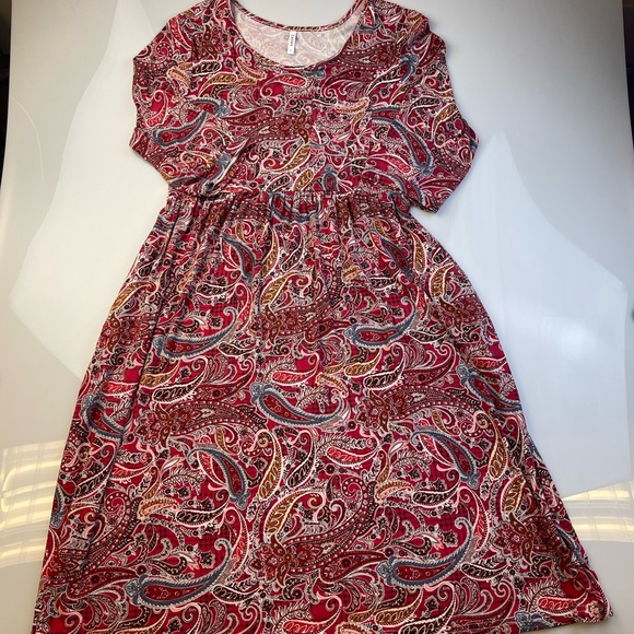 Cathy | Dresses | Cathy Red Floral Dress Y64 | Poshmark